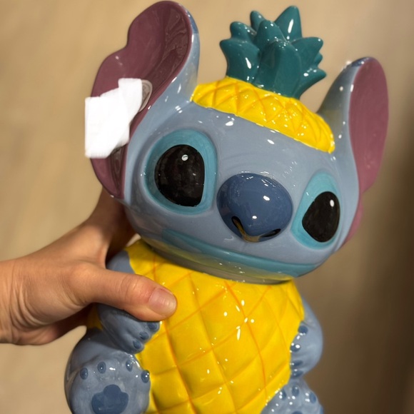 Disney | Other | Disney Stitch Blue And Yellow Ceramic Pineapple ...